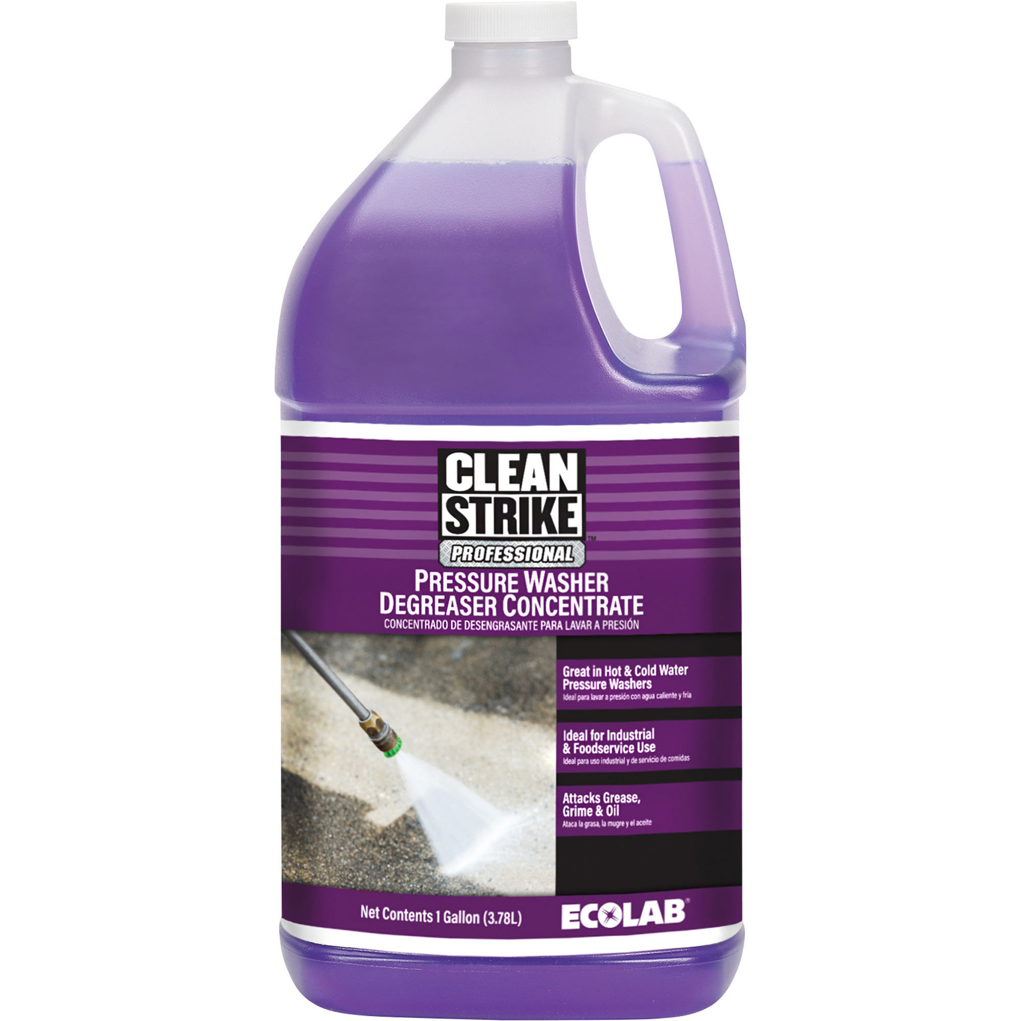 Ecolab Clean Strike Professional Pressure Washer Degreaser Concentrate, 1 Gallon | Northern Tool